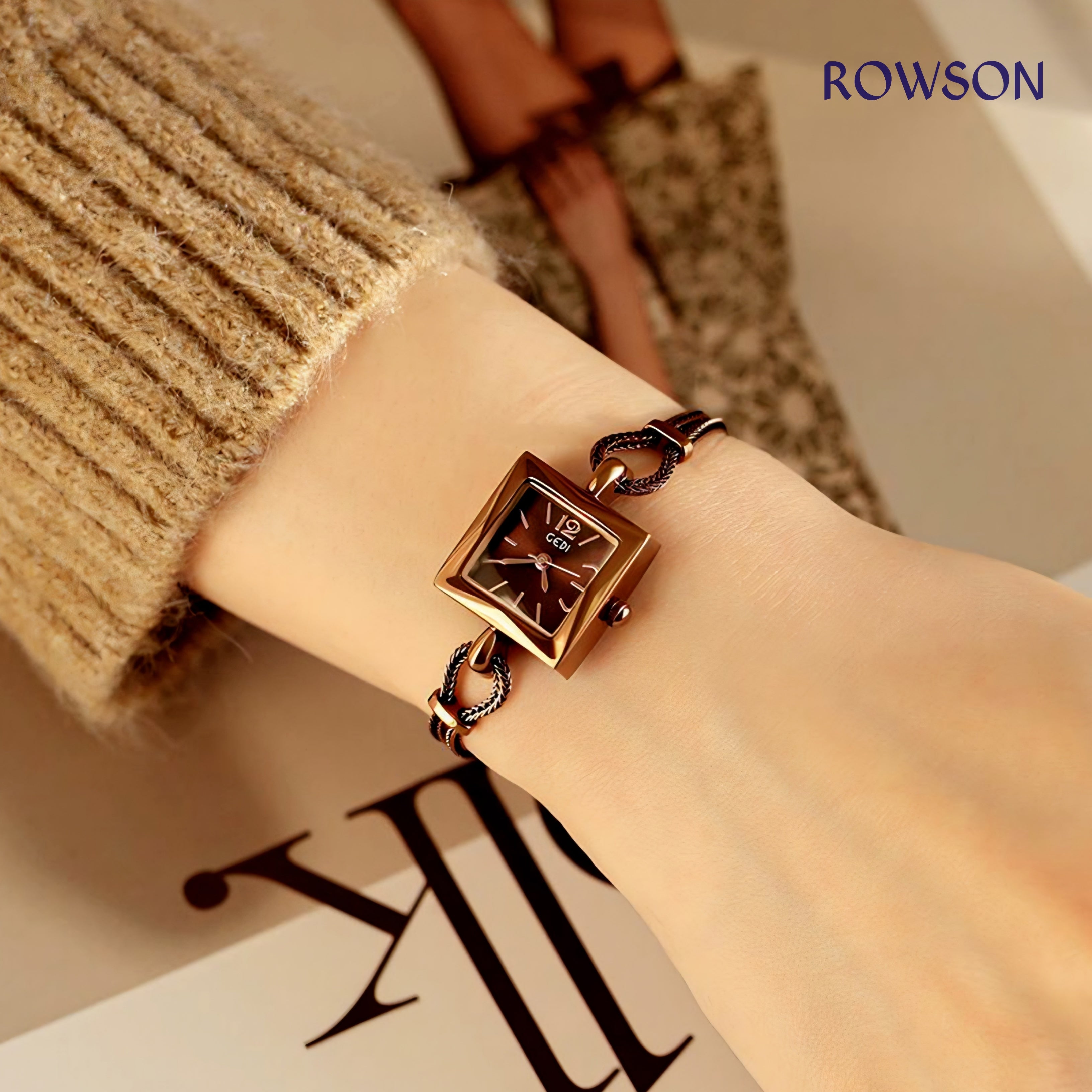 GEDI Antique Square Watch for Women | Vintage | Rowson